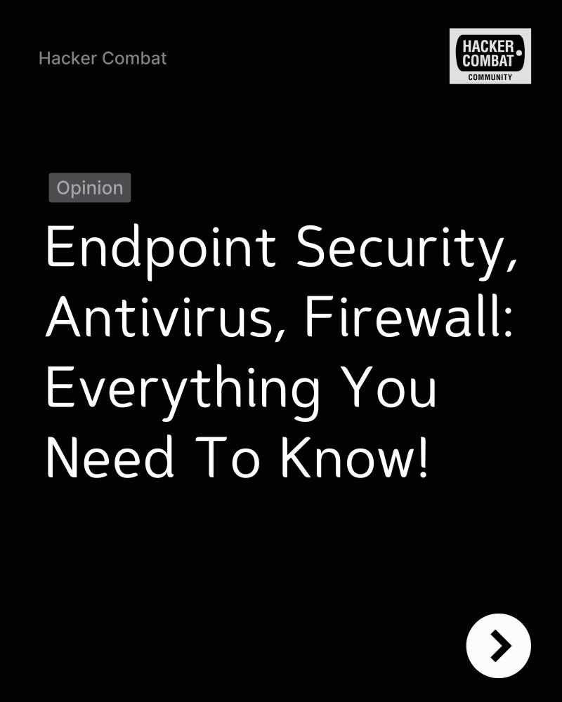 Hacker Combat™ on LinkedIn: Endpoint Security vs Antivirus vs Firewall ... Hacker Combat™ on LinkedIn: Endpoint Security vs Antivirus vs Firewall ...