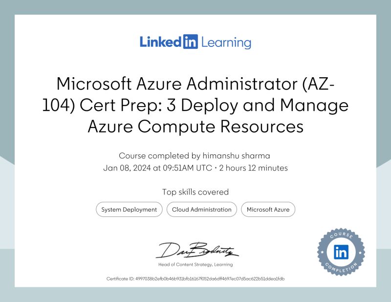 himanshu sharma on LinkedIn: Certificate of Completion himanshu sharma on LinkedIn: Certificate of Completion