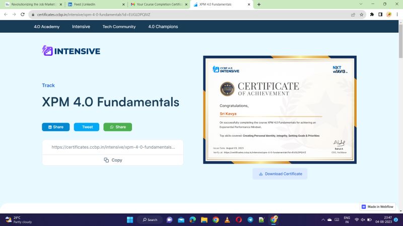 Sri Kavya Takuru on LinkedIn: XPM 4.0 🤗 ... NxtWave:-) Sri Kavya Takuru on LinkedIn: XPM 4.0 🤗 ... NxtWave:-)