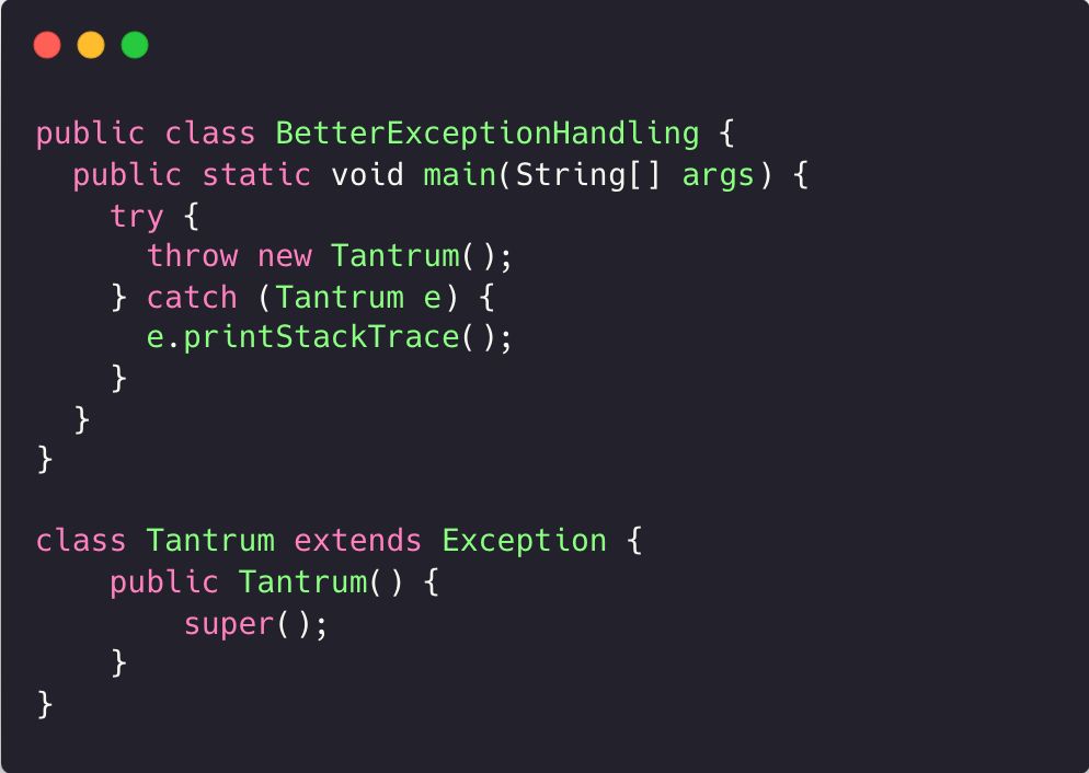 Secure Coding Pro Tip: Create your own class to handle exceptions ... Secure Coding Pro Tip: Create your own class to handle exceptions ...