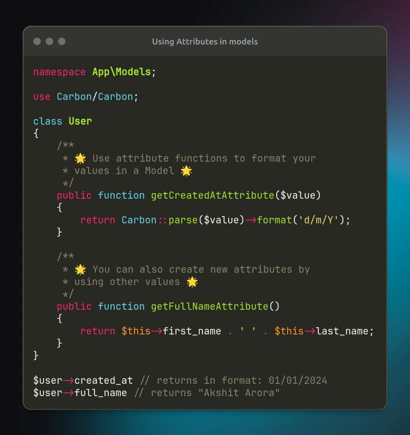 Amit Gupta on LinkedIn: Laravel Tip 🪄 Automatically change the format ... Amit Gupta on LinkedIn: Laravel Tip 🪄 Automatically change the format ...