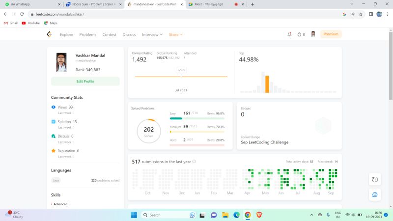 Vashkar Mandal on LinkedIn: #leetcode #codingjourney #problemsolving Vashkar Mandal on LinkedIn: #leetcode #codingjourney #problemsolving