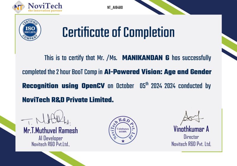 Manikandan G on LinkedIn: #computervision #opencv #ai #machinelearning ... Manikandan G on LinkedIn: #computervision #opencv #ai #machinelearning ...