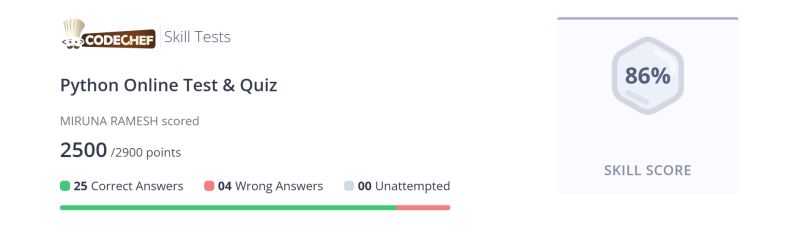 Miruna Ramesh on LinkedIn: #pythonprogramming #codechef #problemsolving ... Miruna Ramesh on LinkedIn: #pythonprogramming #codechef #problemsolving ...