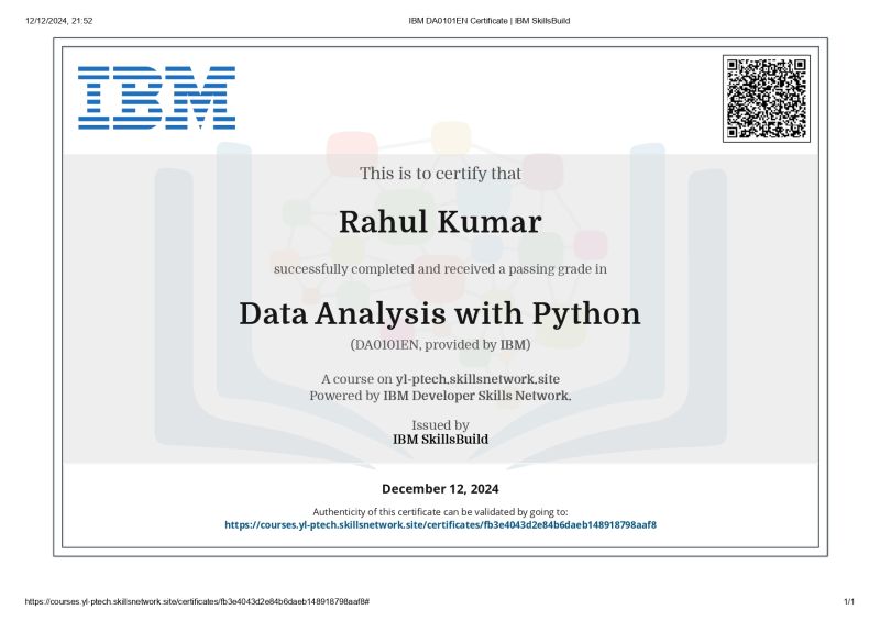 Rahul Kumar on LinkedIn: #dataanalysis #python #ibm #skillsbuild # ... Rahul Kumar on LinkedIn: #dataanalysis #python #ibm #skillsbuild # ...