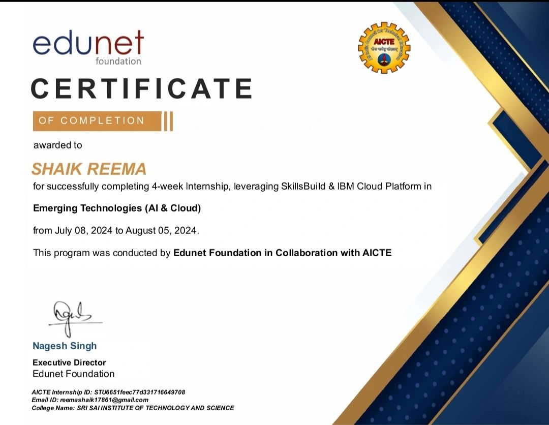Reema Shaik on LinkedIn: #internship #ai #python #datavisualization # ... Reema Shaik on LinkedIn: #internship #ai #python #datavisualization # ...