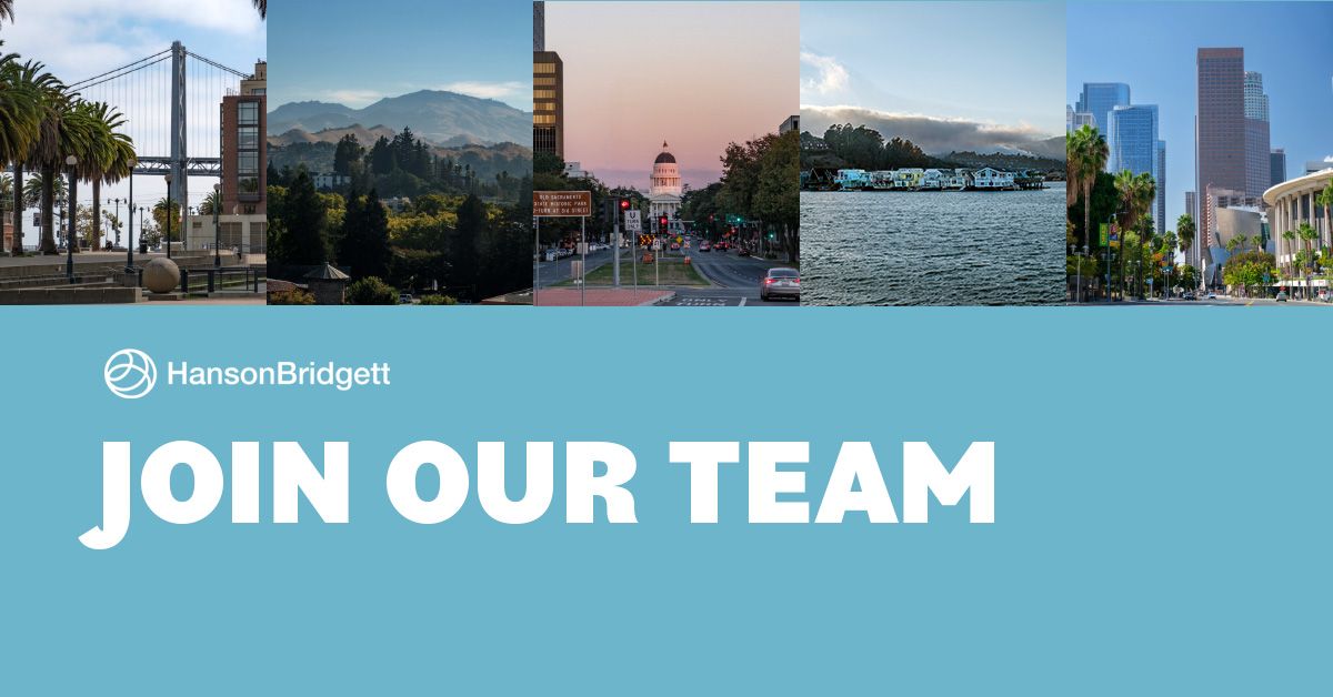 #hiring #construction #transactional #hblife | Hanson Bridgett LLP #hiring #construction #transactional #hblife | Hanson Bridgett LLP