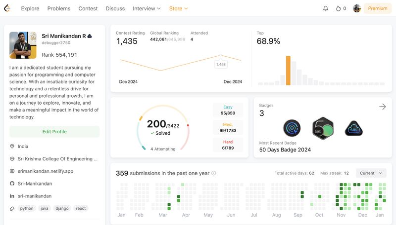 Sri Manikandan R on LinkedIn: #leetcode #codingjourney #problemsolving ... Sri Manikandan R on LinkedIn: #leetcode #codingjourney #problemsolving ...