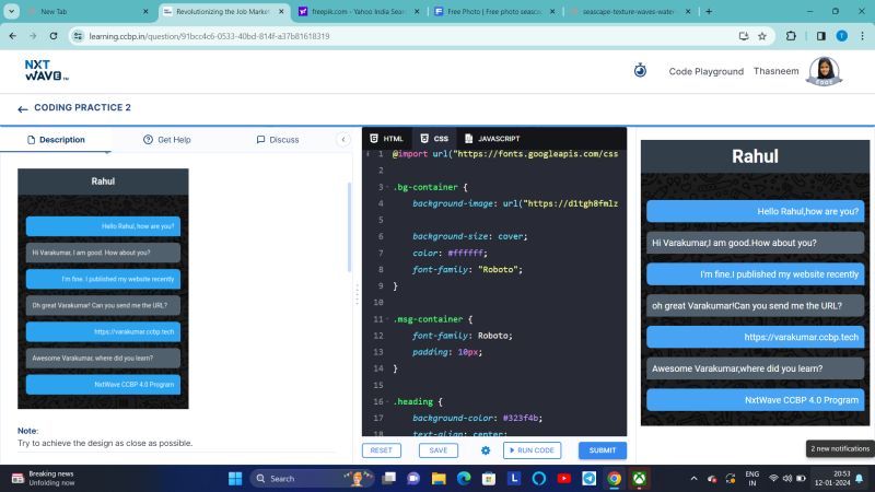 Thasneem Ibrahim on LinkedIn: #html #css #bootstrap #nxtwave #ccbpian Thasneem Ibrahim on LinkedIn: #html #css #bootstrap #nxtwave #ccbpian