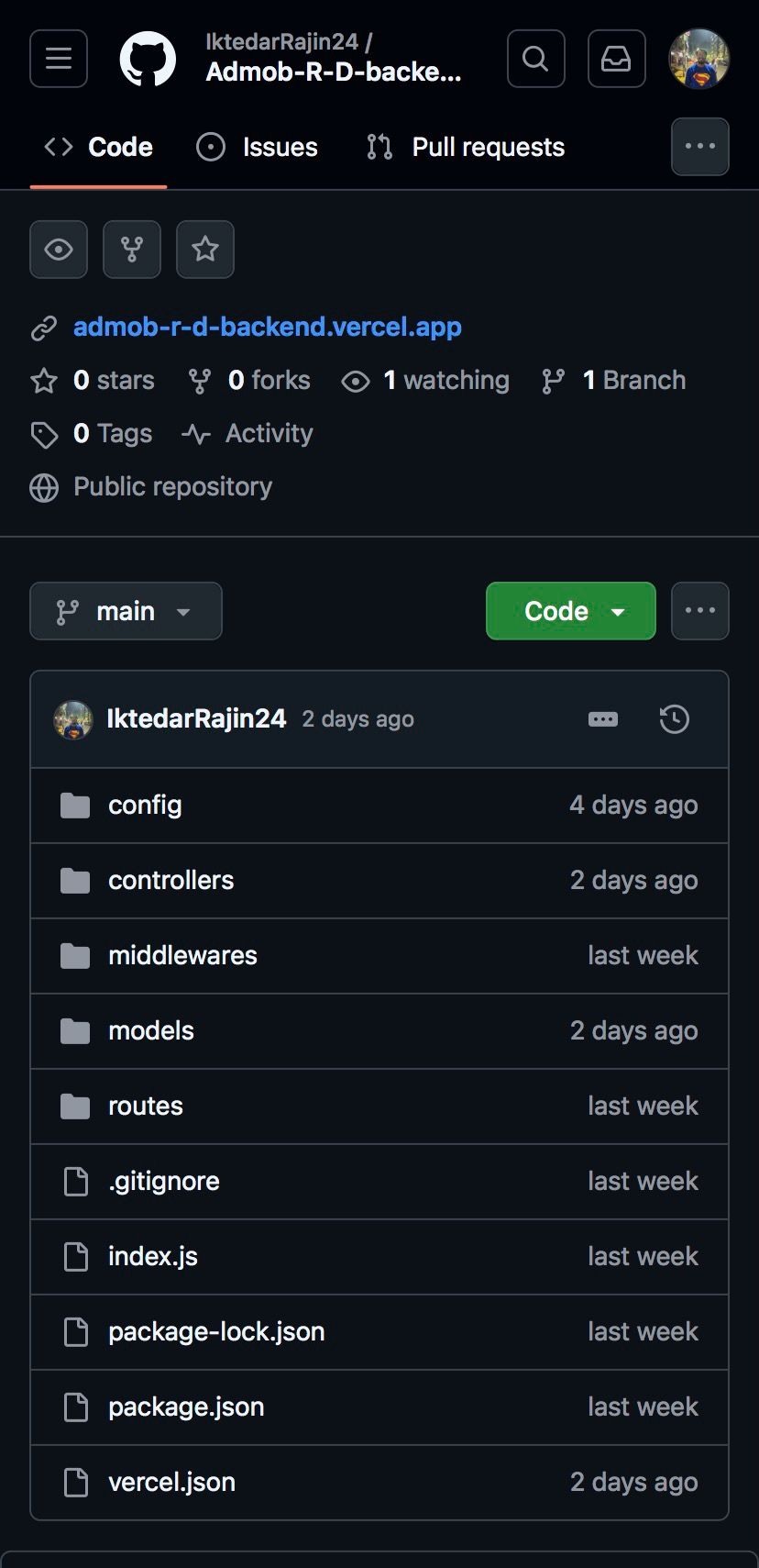 MD. Iktedar Hasan Rushdi Rajin on LinkedIn: #backenddevelopment #nodejs ... MD. Iktedar Hasan Rushdi Rajin on LinkedIn: #backenddevelopment #nodejs ...