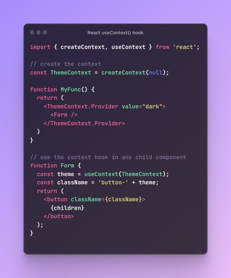Sharfudeen Mohamed Ibrahim on LinkedIn: #react #reactcontexthook # ... Sharfudeen Mohamed Ibrahim on LinkedIn: #react #reactcontexthook # ...