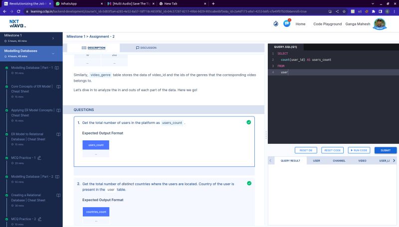 Ganga Mahesh on LinkedIn: #ccbp #nxtwave #sqlite #sqldeveloper # ... Ganga Mahesh on LinkedIn: #ccbp #nxtwave #sqlite #sqldeveloper # ...