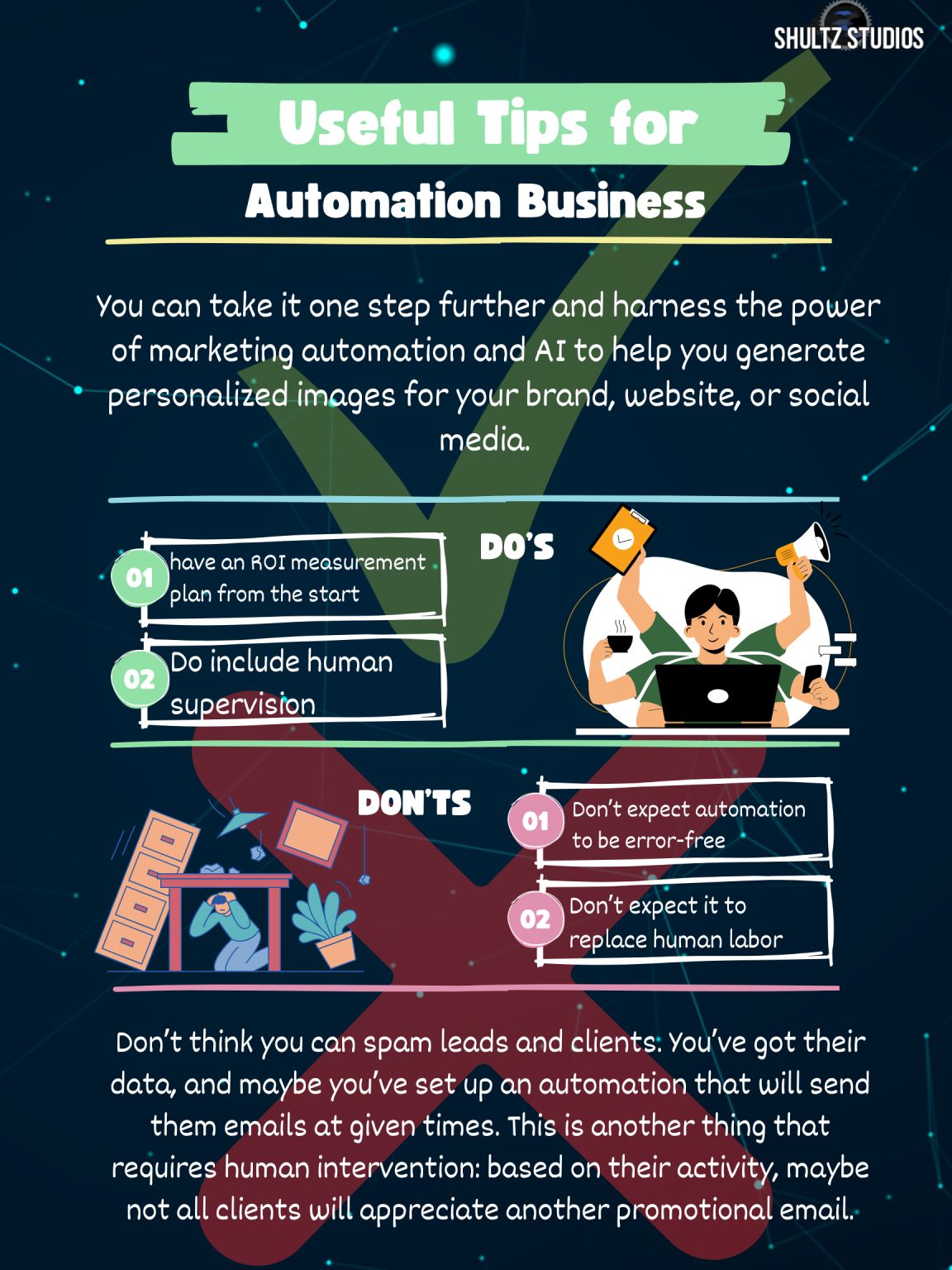 Shultz Studios LLC on LinkedIn: Mastering Automation: The Dos and Don ... Shultz Studios LLC on LinkedIn: Mastering Automation: The Dos and Don ...