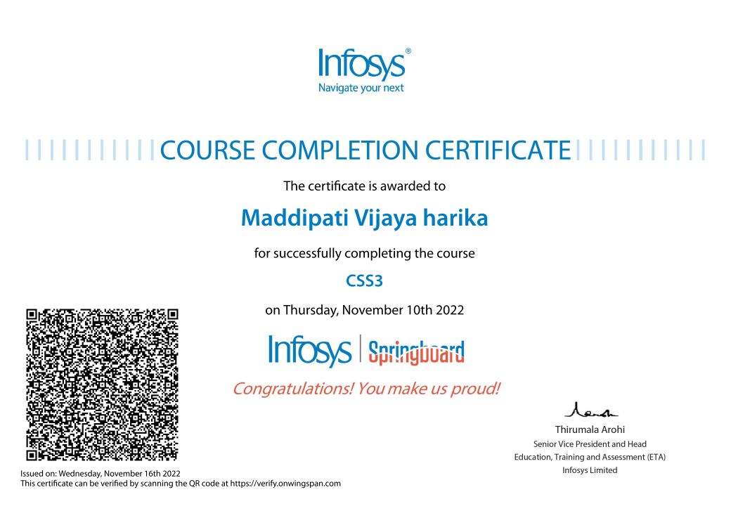 Maddipati Vijaya Harika on LinkedIn: #connections #certification # ... Maddipati Vijaya Harika on LinkedIn: #connections #certification # ...