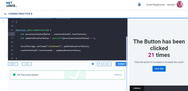 Naveen Sureddi on LinkedIn: #javascript #100daysofcode #nxtwaveteam # ... Naveen Sureddi on LinkedIn: #javascript #100daysofcode #nxtwaveteam # ...