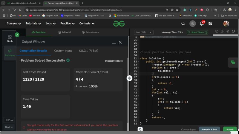 Vinay Kumar Siddha on LinkedIn: #gfg160 #geekstreak2024 #geeksforgeeks ... Vinay Kumar Siddha on LinkedIn: #gfg160 #geekstreak2024 #geeksforgeeks ...