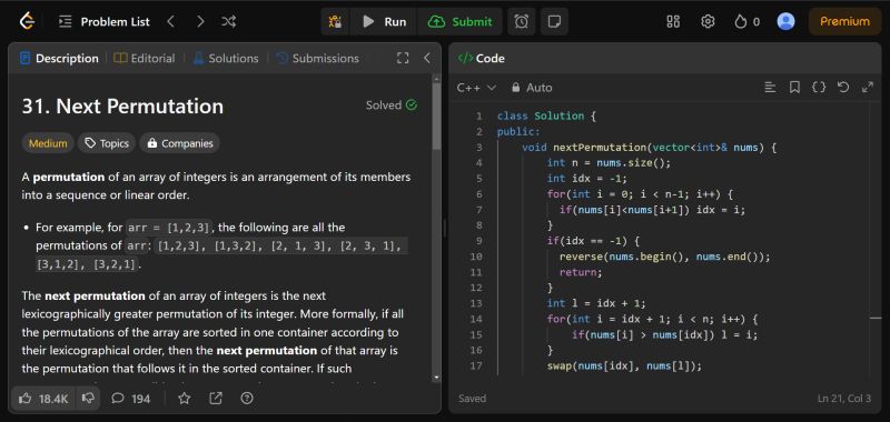 Saurabh Malik on LinkedIn: #100daysofcode #leetcode #codingchallenge # ... Saurabh Malik on LinkedIn: #100daysofcode #leetcode #codingchallenge # ...