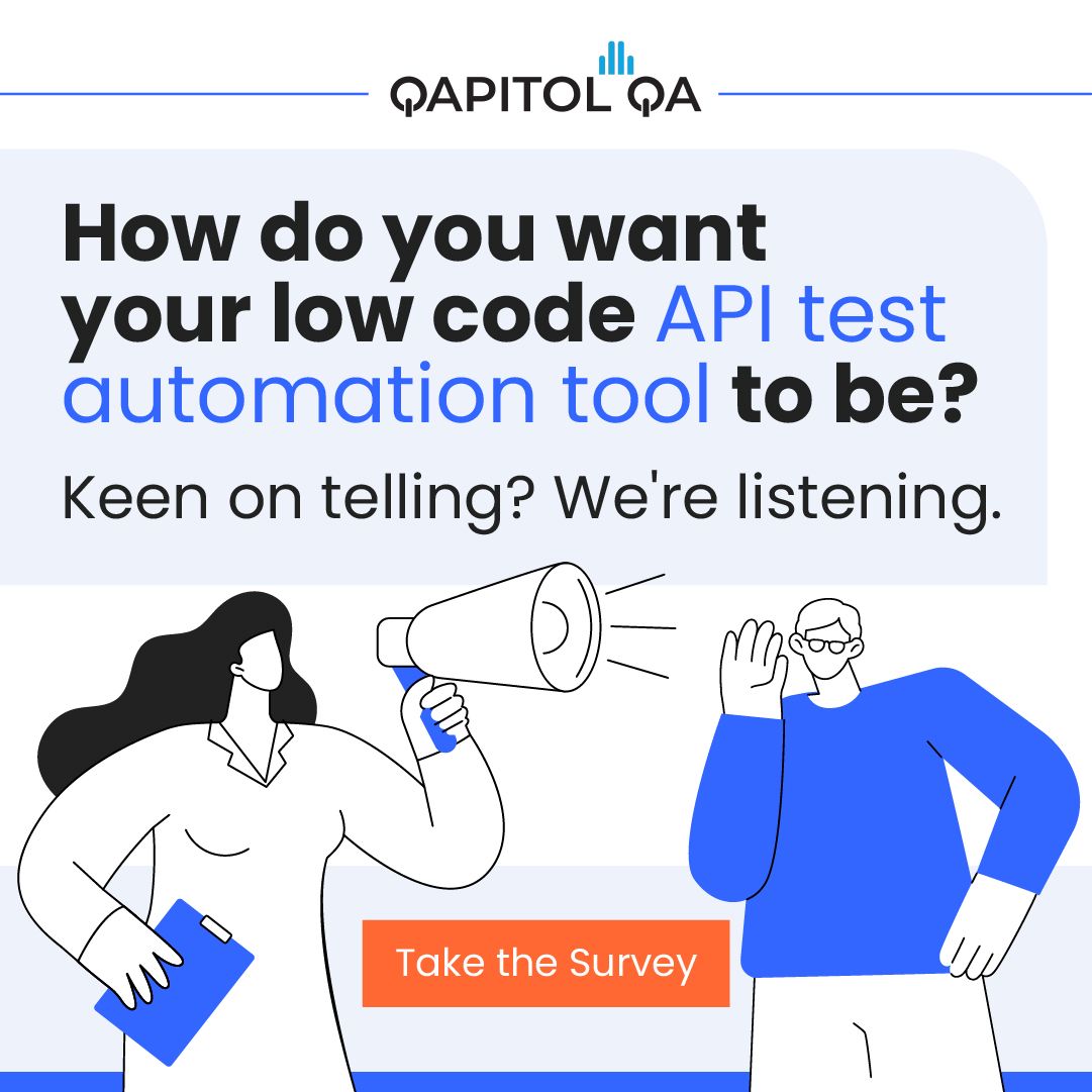 Qapitol QA on LinkedIn: API Automation Tool Survey 2023 | Qapitol QA Qapitol QA on LinkedIn: API Automation Tool Survey 2023 | Qapitol QA