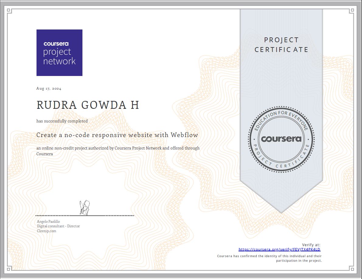 Rudra Gowda H on LinkedIn: #nocode #webdevelopment #webflow #coursera # ... Rudra Gowda H on LinkedIn: #nocode #webdevelopment #webflow #coursera # ...