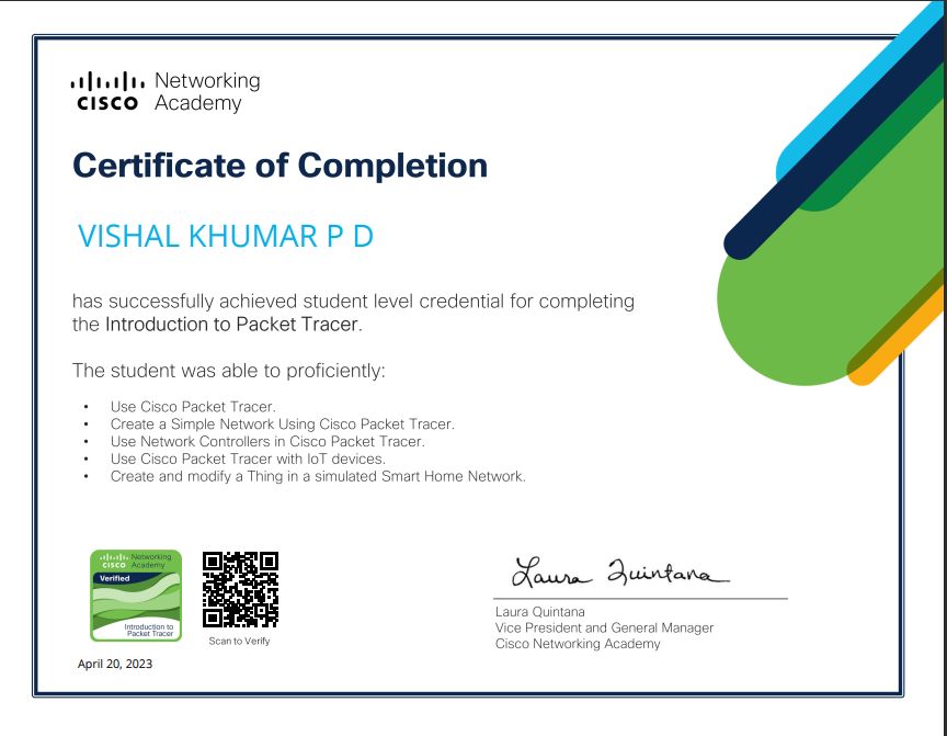 Vishal Khumar P D on LinkedIn: #cisco #networking Vishal Khumar P D on LinkedIn: #cisco #networking