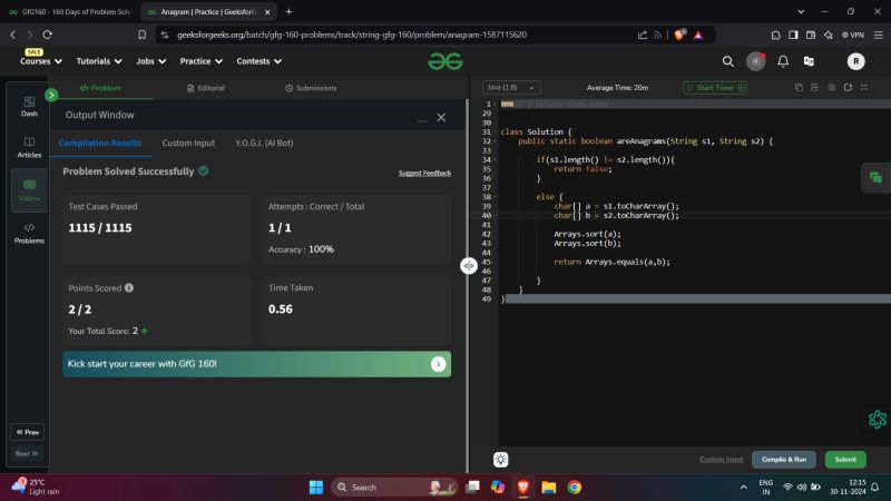 Rajesh Kanna on LinkedIn: #codingchallenge #anagram #problemsolving # ... Rajesh Kanna on LinkedIn: #codingchallenge #anagram #problemsolving # ...