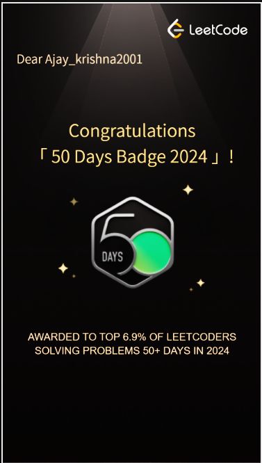 Ajay krishna K on LinkedIn: #leetcode #codingjourney #problemsolving # ... Ajay krishna K on LinkedIn: #leetcode #codingjourney #problemsolving # ...
