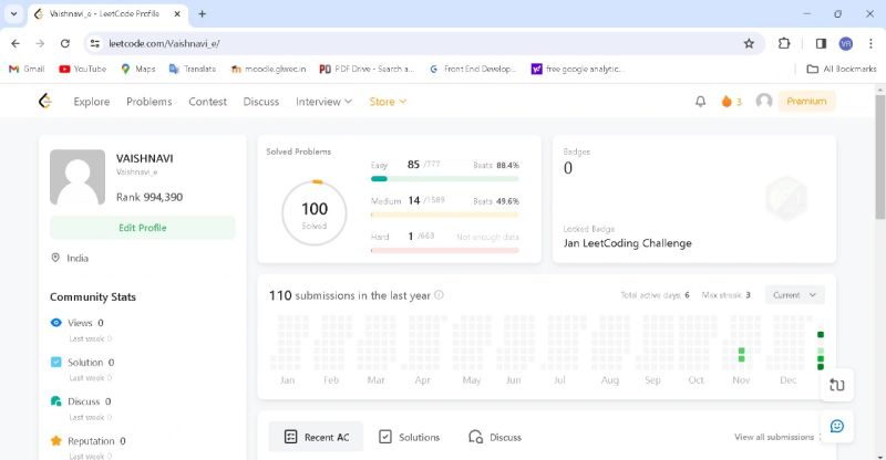 Vaishnavi Reddy on LinkedIn: #leetcodestreak #leetcode Vaishnavi Reddy on LinkedIn: #leetcodestreak #leetcode