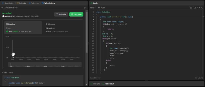 #75daysofcodechallenge #javaprogramming #leetcodestreak… | SIRAJ BABA SHAIK #75daysofcodechallenge #javaprogramming #leetcodestreak… | SIRAJ BABA SHAIK
