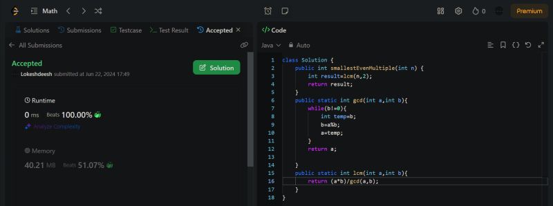 Completed LeetCode challenge with a solution | Lokesh deesh V posted on ... Completed LeetCode challenge with a solution | Lokesh deesh V posted on ...