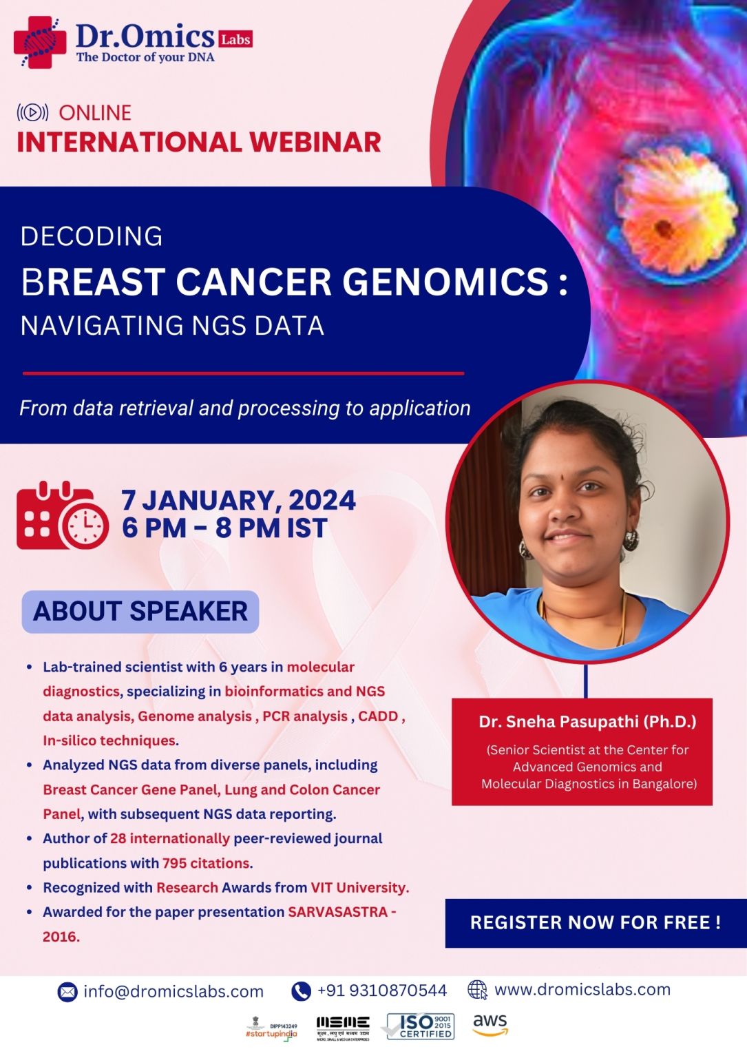 Webinar on NGS Data for Breast Cancer | DrOmics labs Private Limited ... Webinar on NGS Data for Breast Cancer | DrOmics labs Private Limited ...