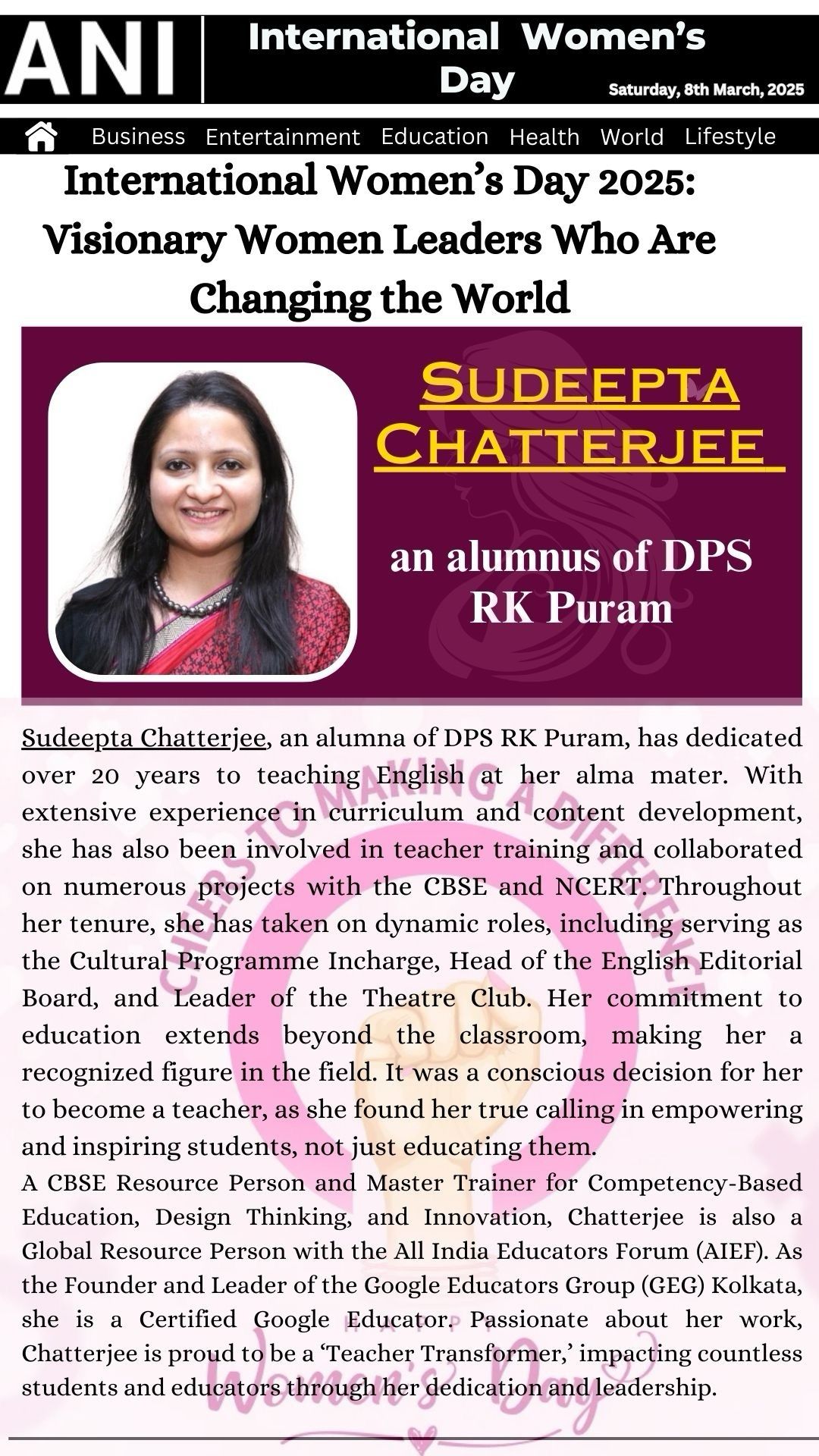 Thank you @tribuneindia for recognising a teacher! More power to all ... Thank you @tribuneindia for recognising a teacher! More power to all ...
