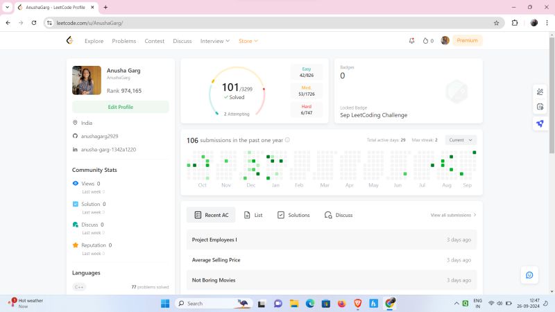 ANUSHA GARG on LinkedIn: #leetcode #codingjourney #problemsolving # ... ANUSHA GARG on LinkedIn: #leetcode #codingjourney #problemsolving # ...