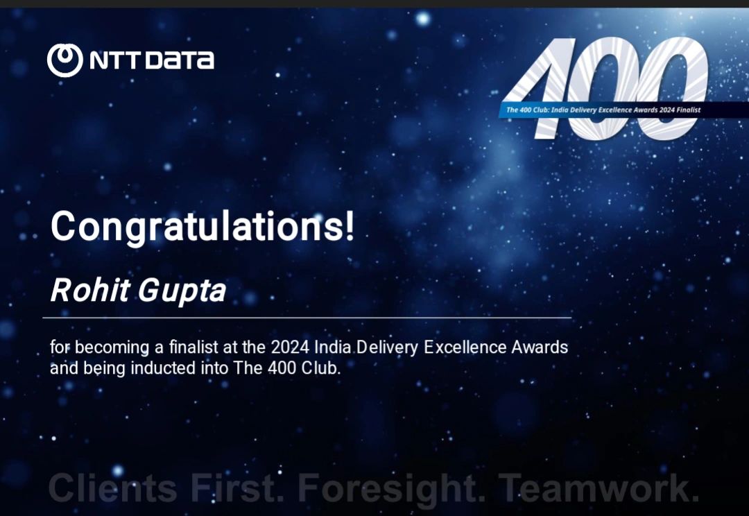 Rohit Kumar Gupta on LinkedIn: #ntt #nttdata #delivery #golden #looking ... Rohit Kumar Gupta on LinkedIn: #ntt #nttdata #delivery #golden #looking ...