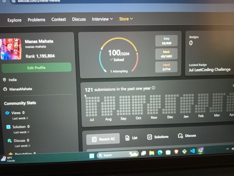 Manas Mahata on LinkedIn: #coding #leetcode #dsa #datastructures # ... Manas Mahata on LinkedIn: #coding #leetcode #dsa #datastructures # ...
