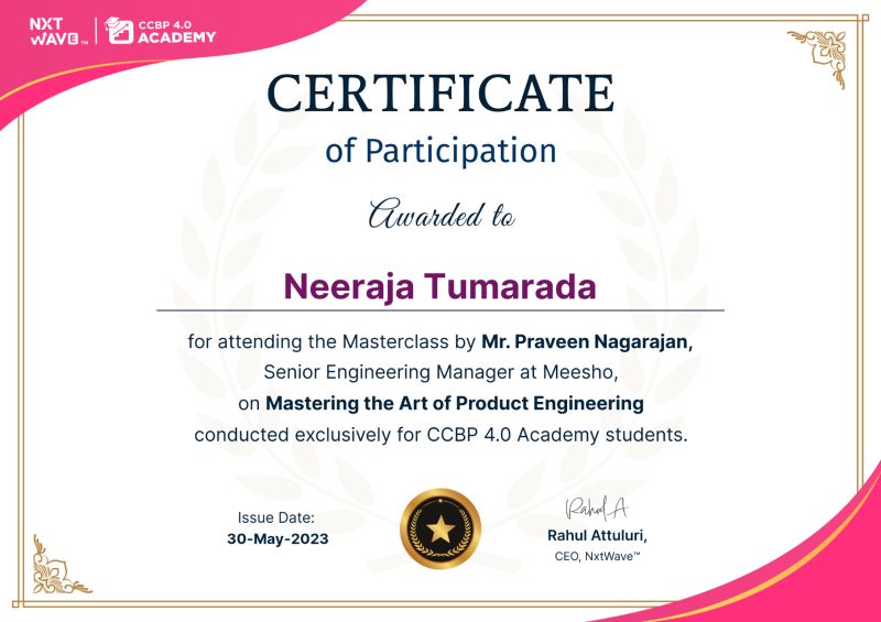 master class by Mr.praveen nagarajan | Neeraja Tumarada master class by Mr.praveen nagarajan | Neeraja Tumarada