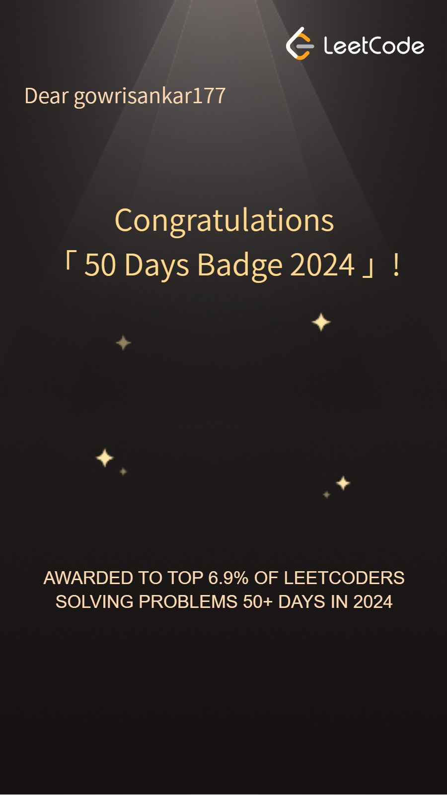 Gowri sankar S on LinkedIn: #coding #leetcode #achievement #algorithms ... Gowri sankar S on LinkedIn: #coding #leetcode #achievement #algorithms ...
