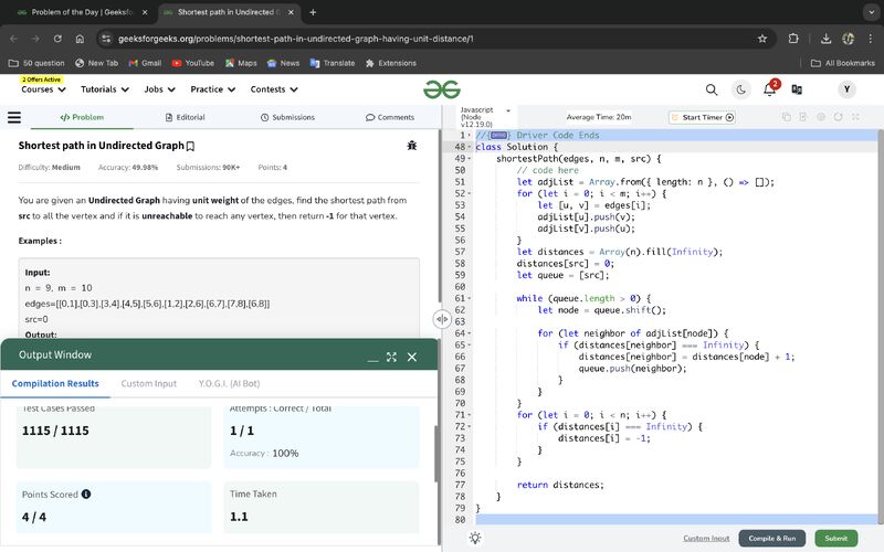 🚀 Achievement Unlocked: Solved Today's GeeksforGeeks POTD! | Yuvam ... 🚀 Achievement Unlocked: Solved Today's GeeksforGeeks POTD! | Yuvam ...