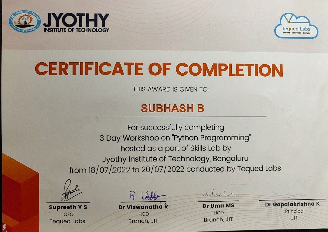Subhash B on LinkedIn: #programming #python Subhash B on LinkedIn: #programming #python