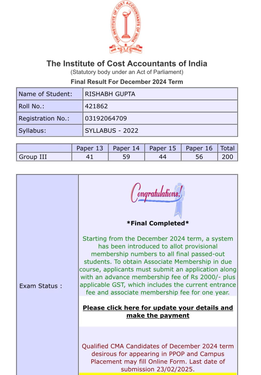 🤟🤘Now I am officially CMA Rishabh Gupta🤘🤟 | CMA Rishabh Gupta | 10 comments 🤟🤘Now I am officially CMA Rishabh Gupta🤘🤟 | CMA Rishabh Gupta | 10 comments