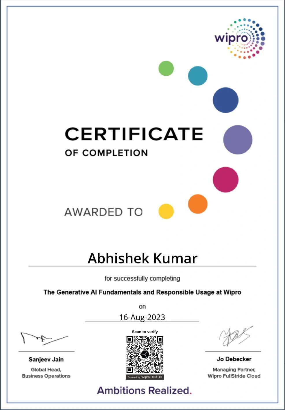 Abhishek Kumar on LinkedIn: #wipro #genai #fundamentals #wiproite # ... Abhishek Kumar on LinkedIn: #wipro #genai #fundamentals #wiproite # ...