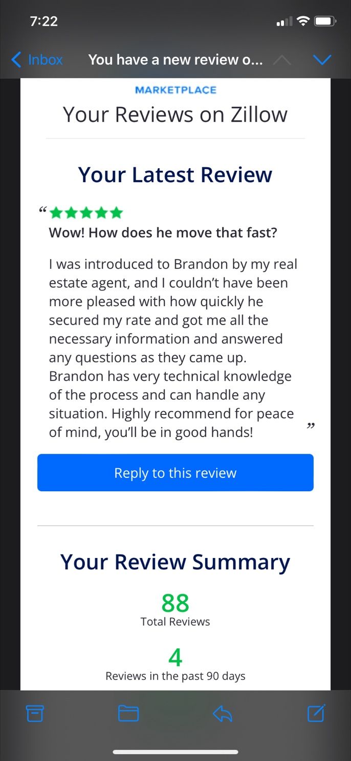 Brandon Richman on LinkedIn: Zillow Review #88 Brandon Richman on LinkedIn: Zillow Review #88