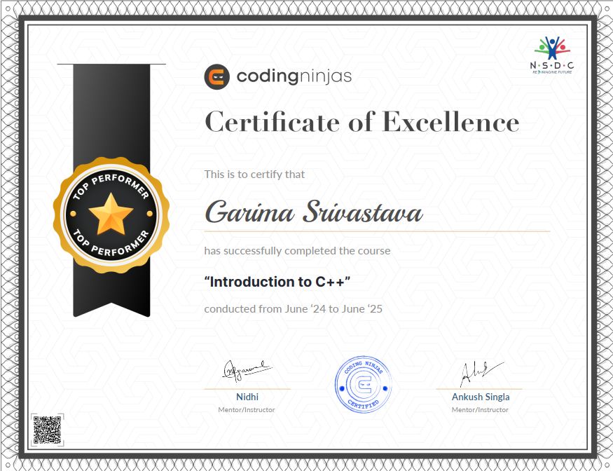 Garima Srivastava on LinkedIn: #codingninjas #cplusplus #programming # ... Garima Srivastava on LinkedIn: #codingninjas #cplusplus #programming # ...