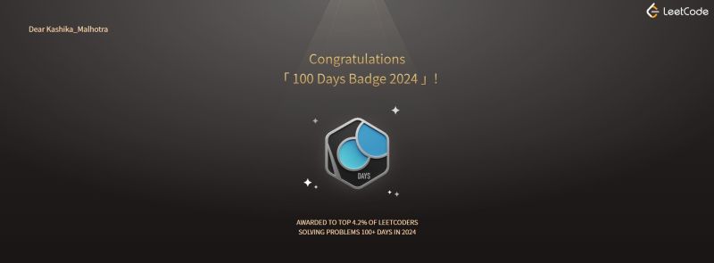Kashika Malhotra on LinkedIn: #leetcode #100days #codingjourney # ... Kashika Malhotra on LinkedIn: #leetcode #100days #codingjourney # ...