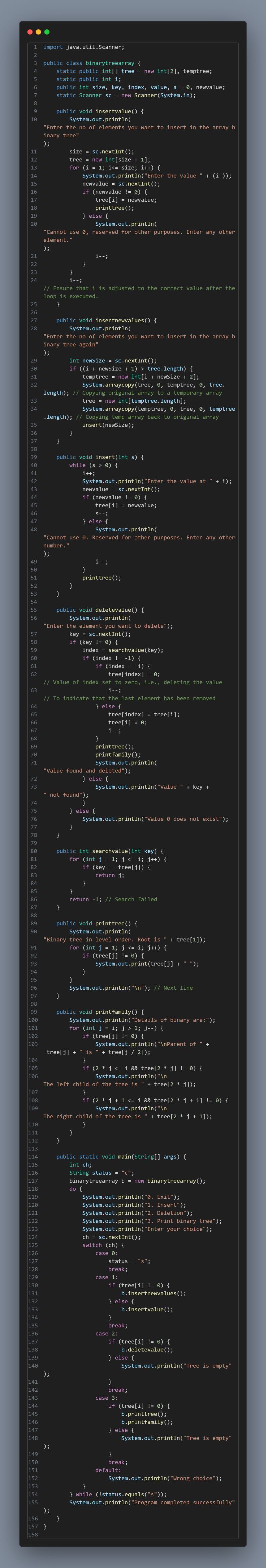 Keshav Chand on LinkedIn: Binary tree using array in Java. In this code ... Keshav Chand on LinkedIn: Binary tree using array in Java. In this code ...
