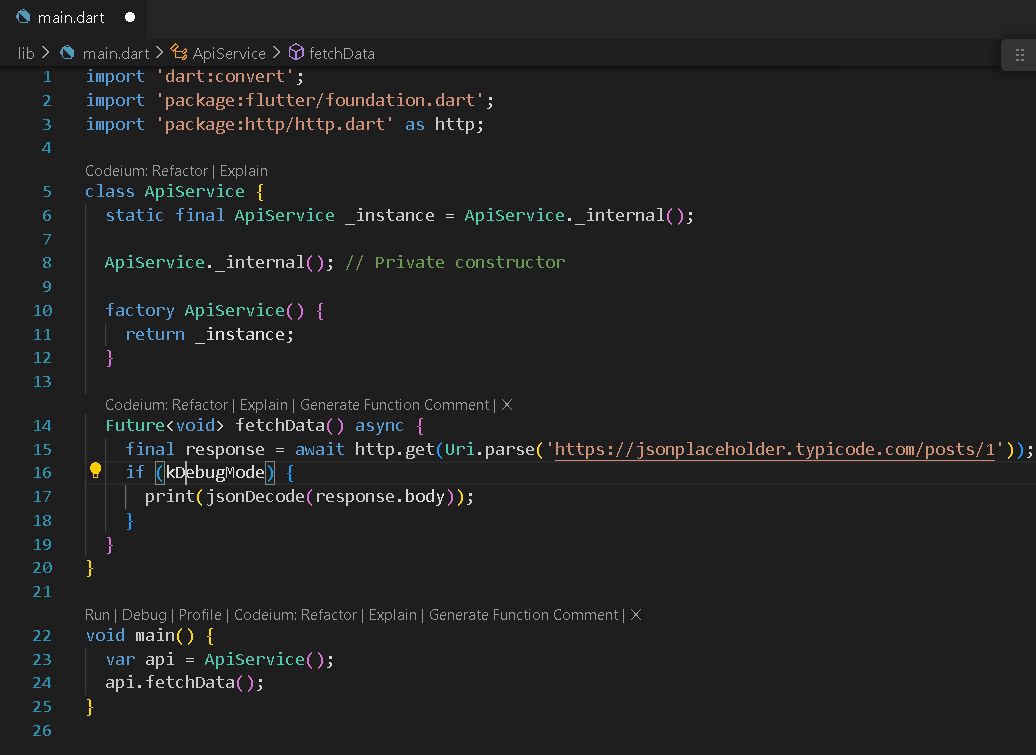 Singleton Pattern in Flutter & Dart – Explained with Examples 🔹 What is ... Singleton Pattern in Flutter & Dart – Explained with Examples 🔹 What is ...