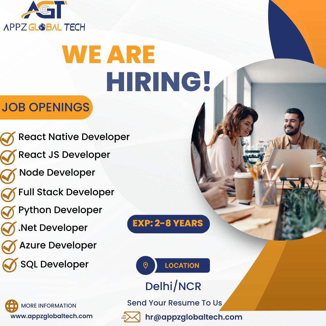 Appz Global Tech Pvt.Ltd. on LinkedIn: #hiring #developers #reactnative ... Appz Global Tech Pvt.Ltd. on LinkedIn: #hiring #developers #reactnative ...