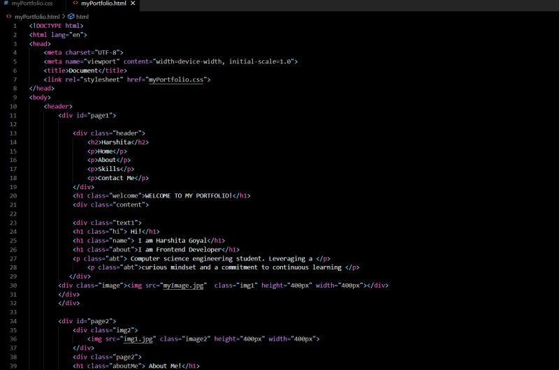 Harshita Goyal on LinkedIn: #html #css #internship #bharatintern Harshita Goyal on LinkedIn: #html #css #internship #bharatintern