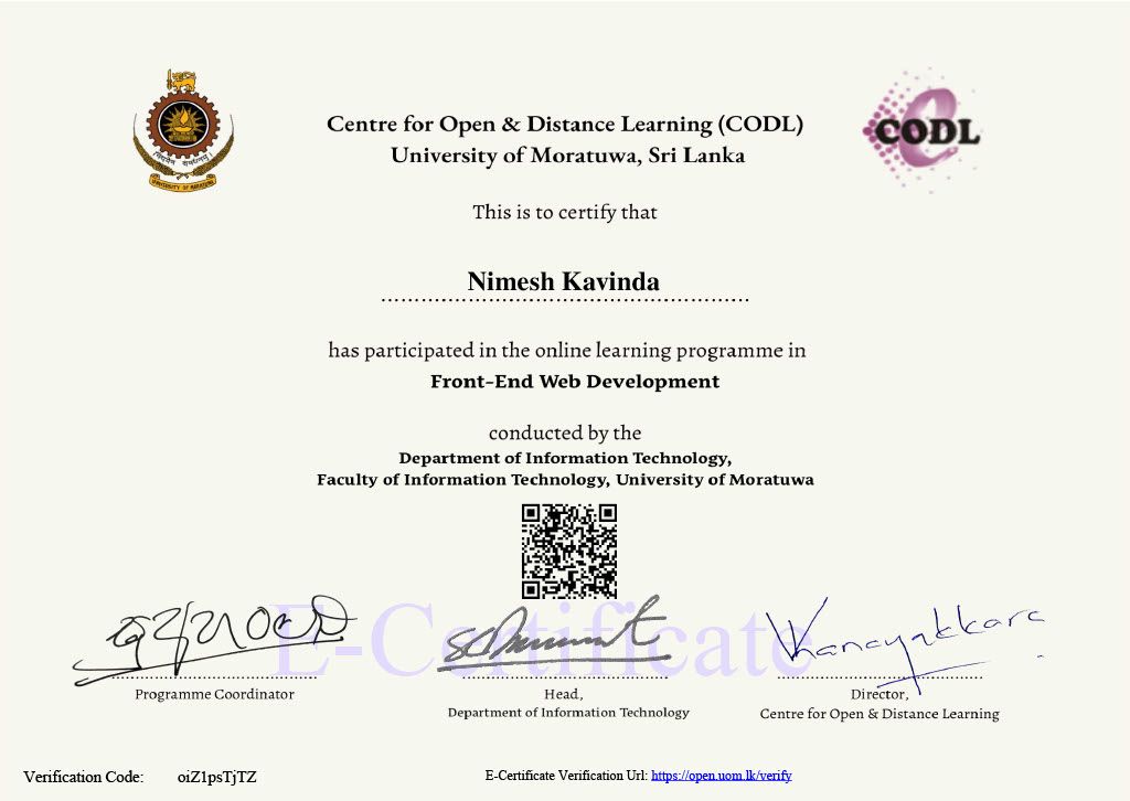 #webdevelopment #uom | Nimesh Kavinda #webdevelopment #uom | Nimesh Kavinda