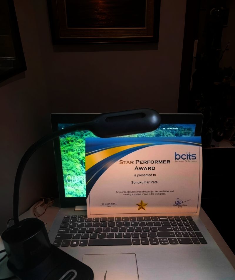 Sonu kumar Patel on LinkedIn: Thank you for your appreciation BCITS PVT ... Sonu kumar Patel on LinkedIn: Thank you for your appreciation BCITS PVT ...