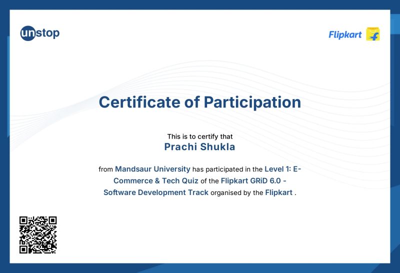 Prachi Shukla on LinkedIn: Flipkart Software Development Track Prachi Shukla on LinkedIn: Flipkart Software Development Track
